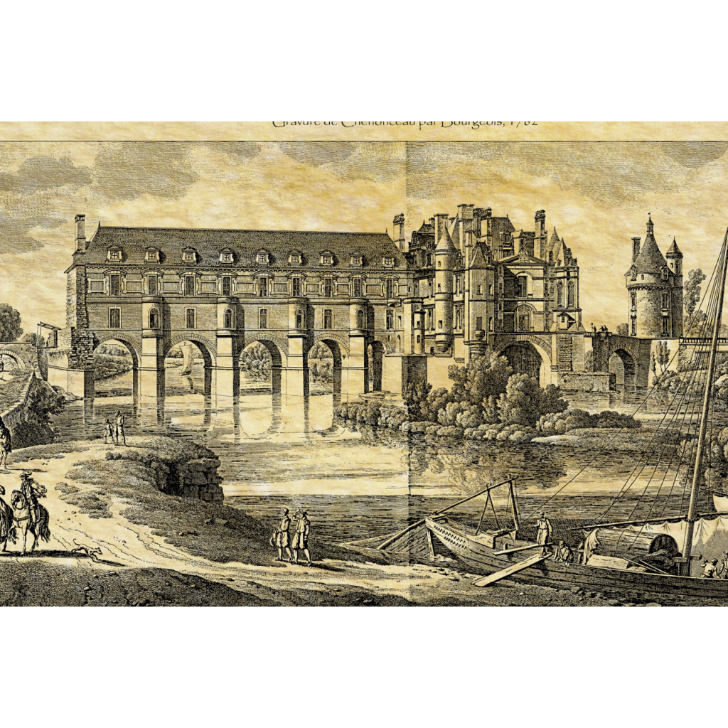 Carte Château de Chenonceau 1576 - Chenonceau